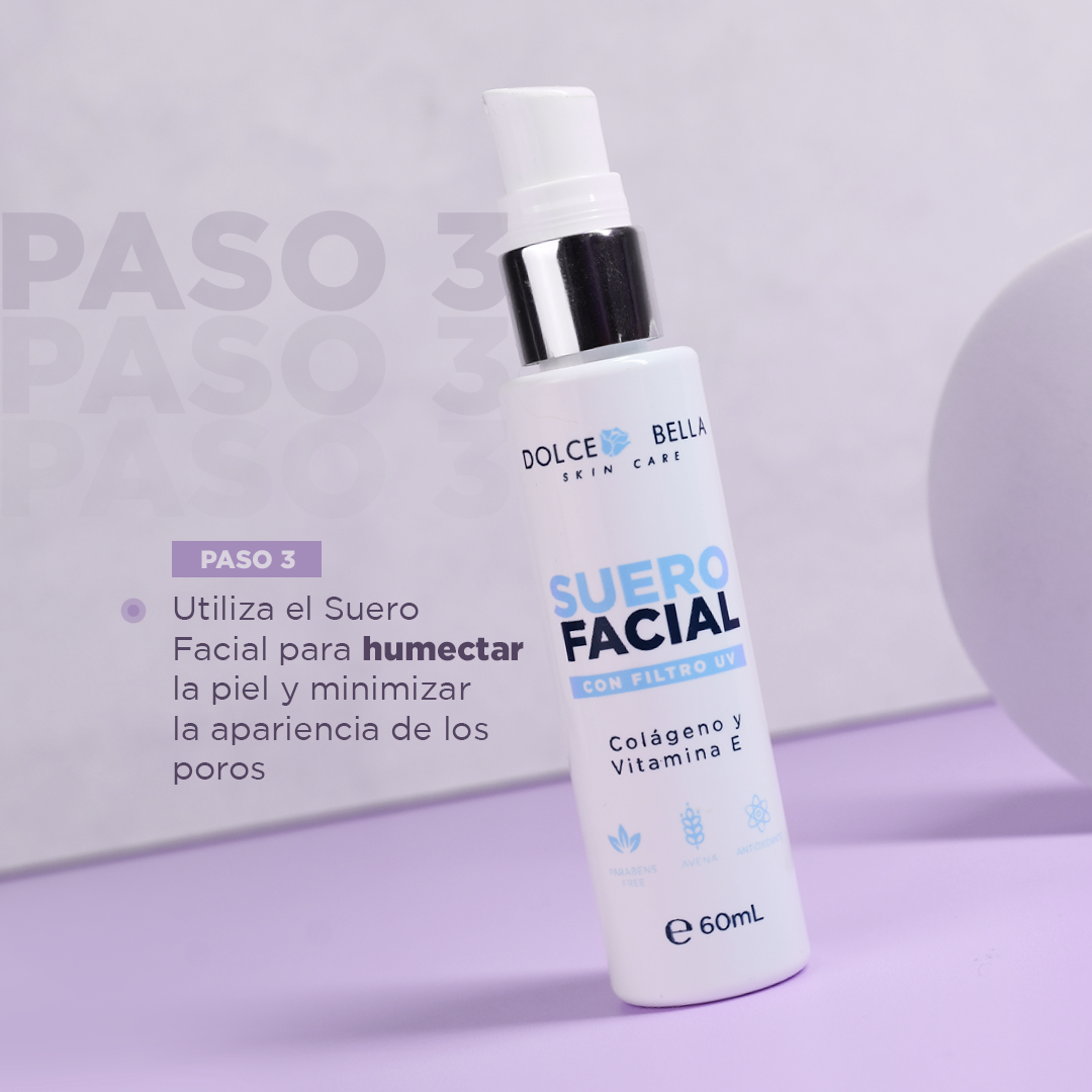 Suero facial con filtro solar colágeno y vitamina E – DOLCE BELLA💜 – Atonocosmetic
